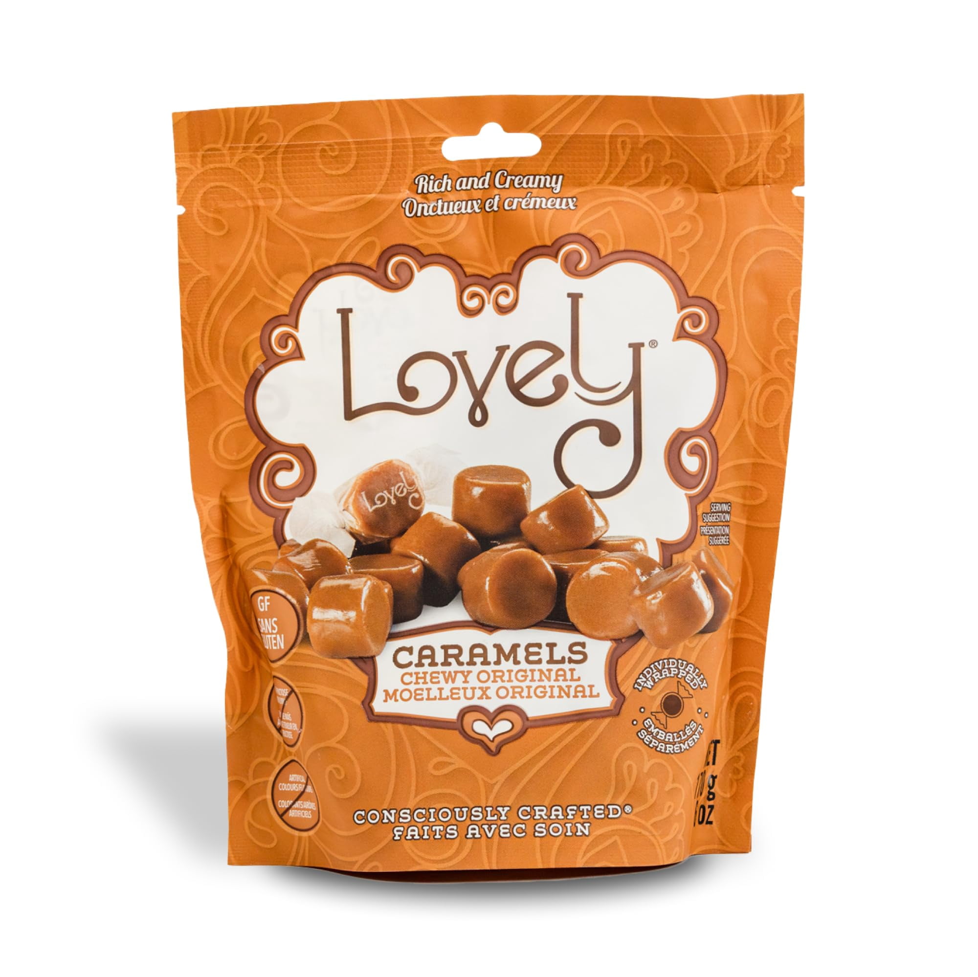 Lovely Candy Co. Soft MZF22 and Chewy Original Caramels, Individually ...