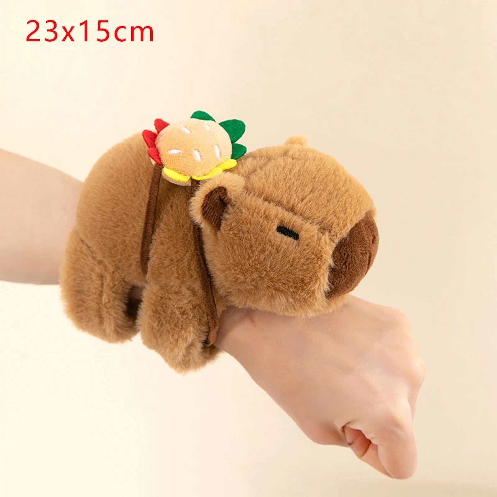 Lovely Capybara Animal Slap Snap Wrap Wristband Bracelet Plush Stuffed Animal Kawaii Capybara ...