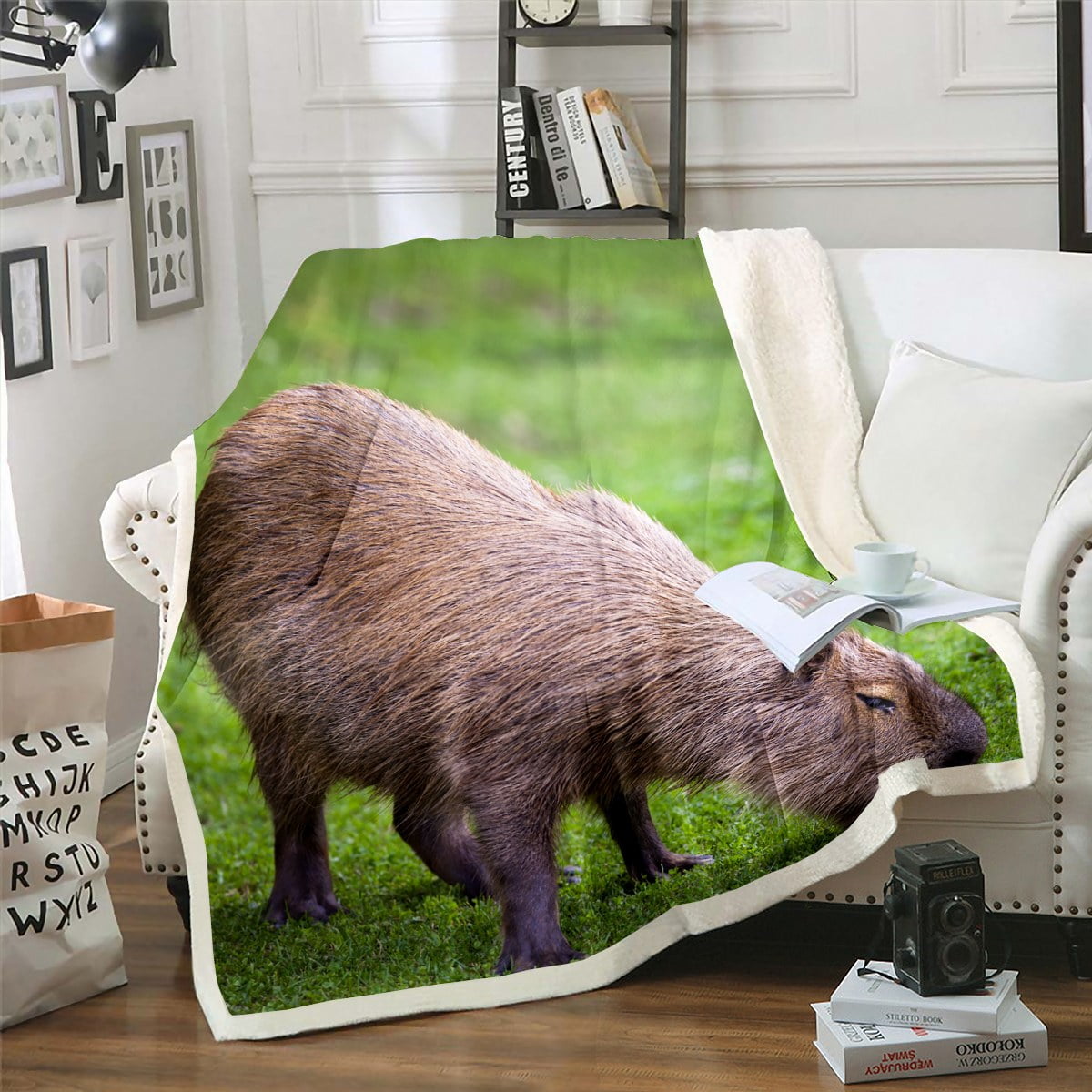 Lovely Capybara Fleece Blanket Gifts for Capybara Pet Lovers,Kawaii ...