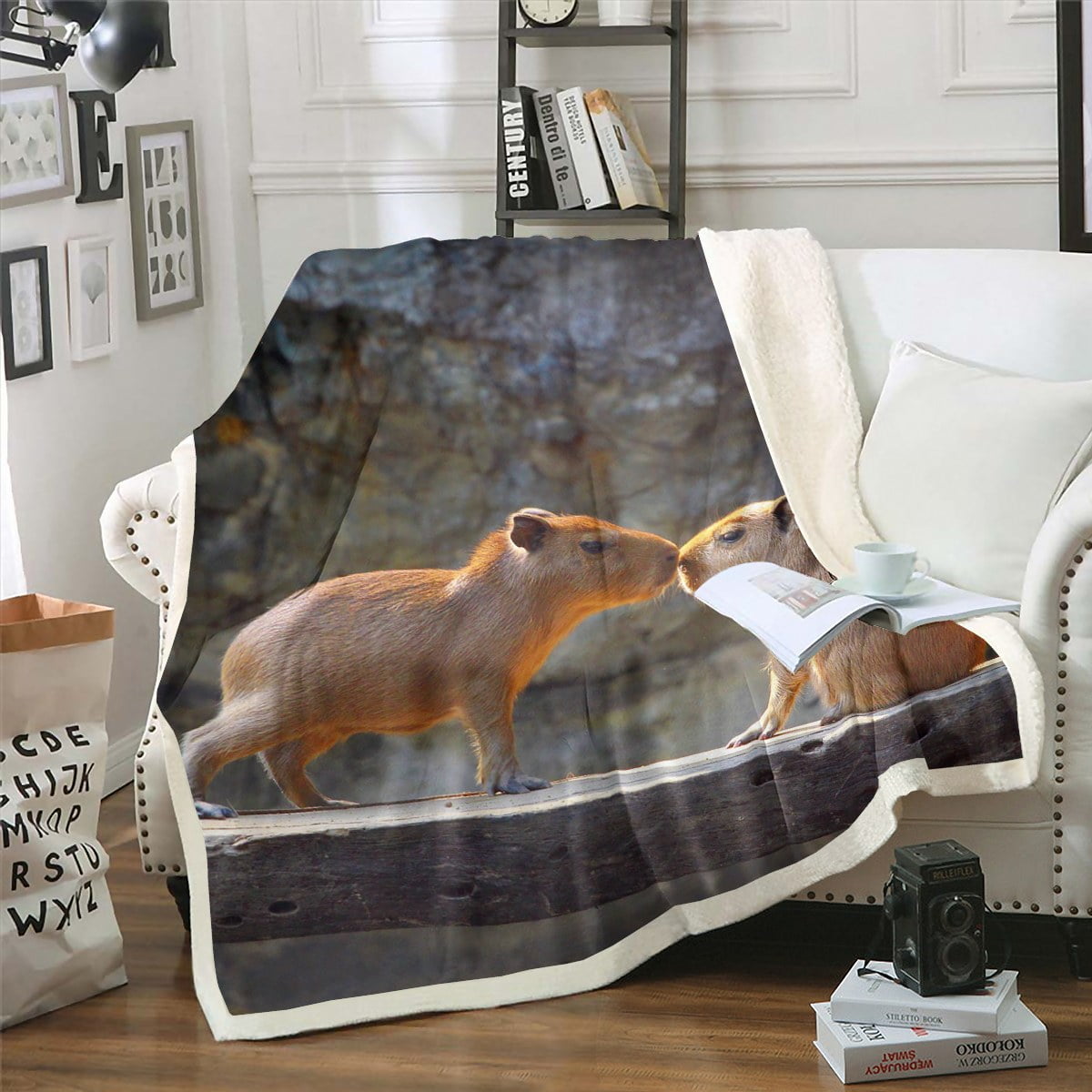 Lovely Capybara Kids Fleece Blanket Gifts for Pet Capybara Lover,Funny ...