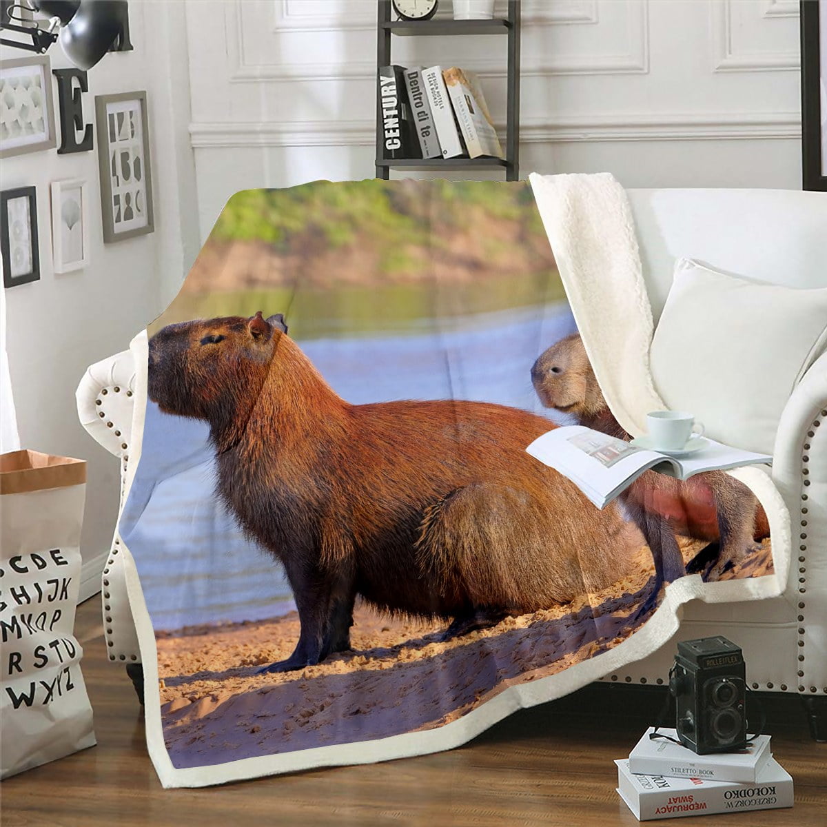 Lovely Capybaras Kids Throw Blanket Gifts for Pet Capybara Lover,Funny ...