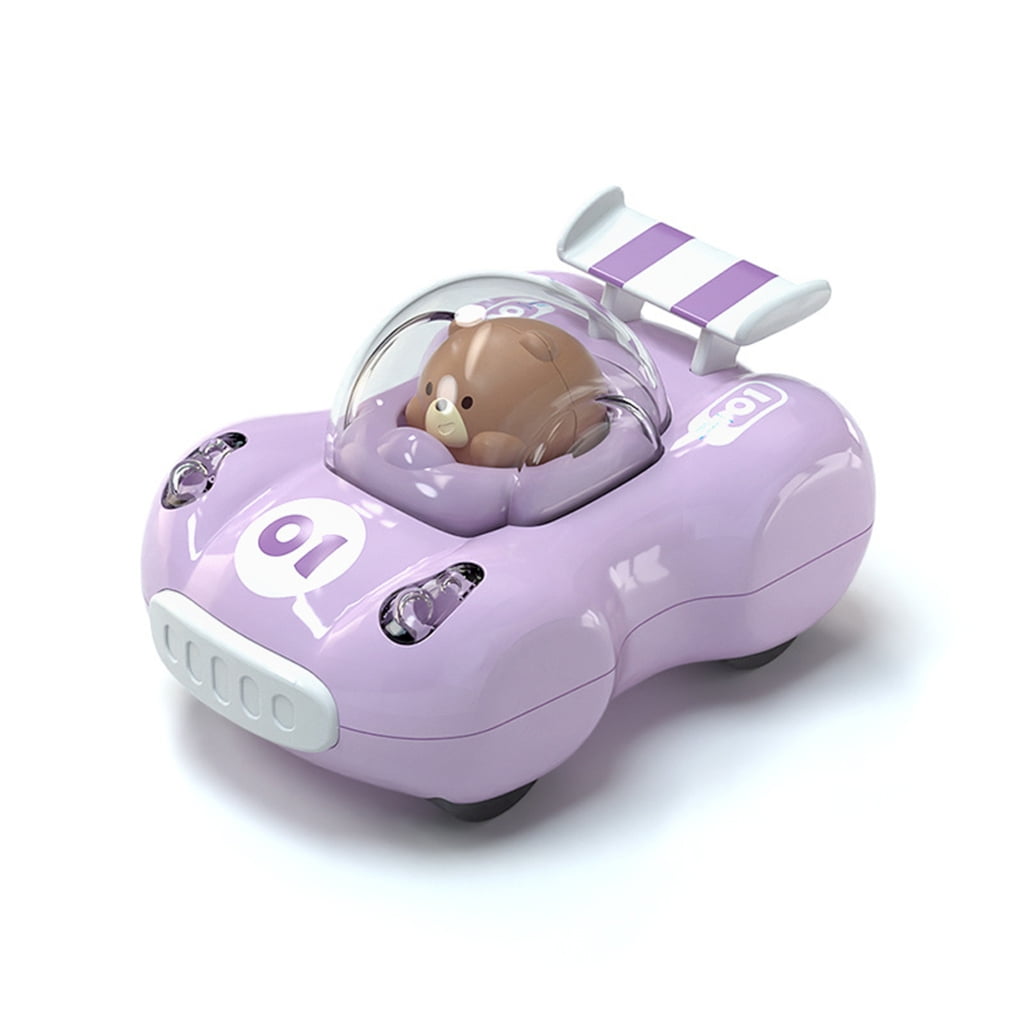 Lovely Cartoon Bear Friction Car Toy for Kids Enhances Fine Motor Skill ...