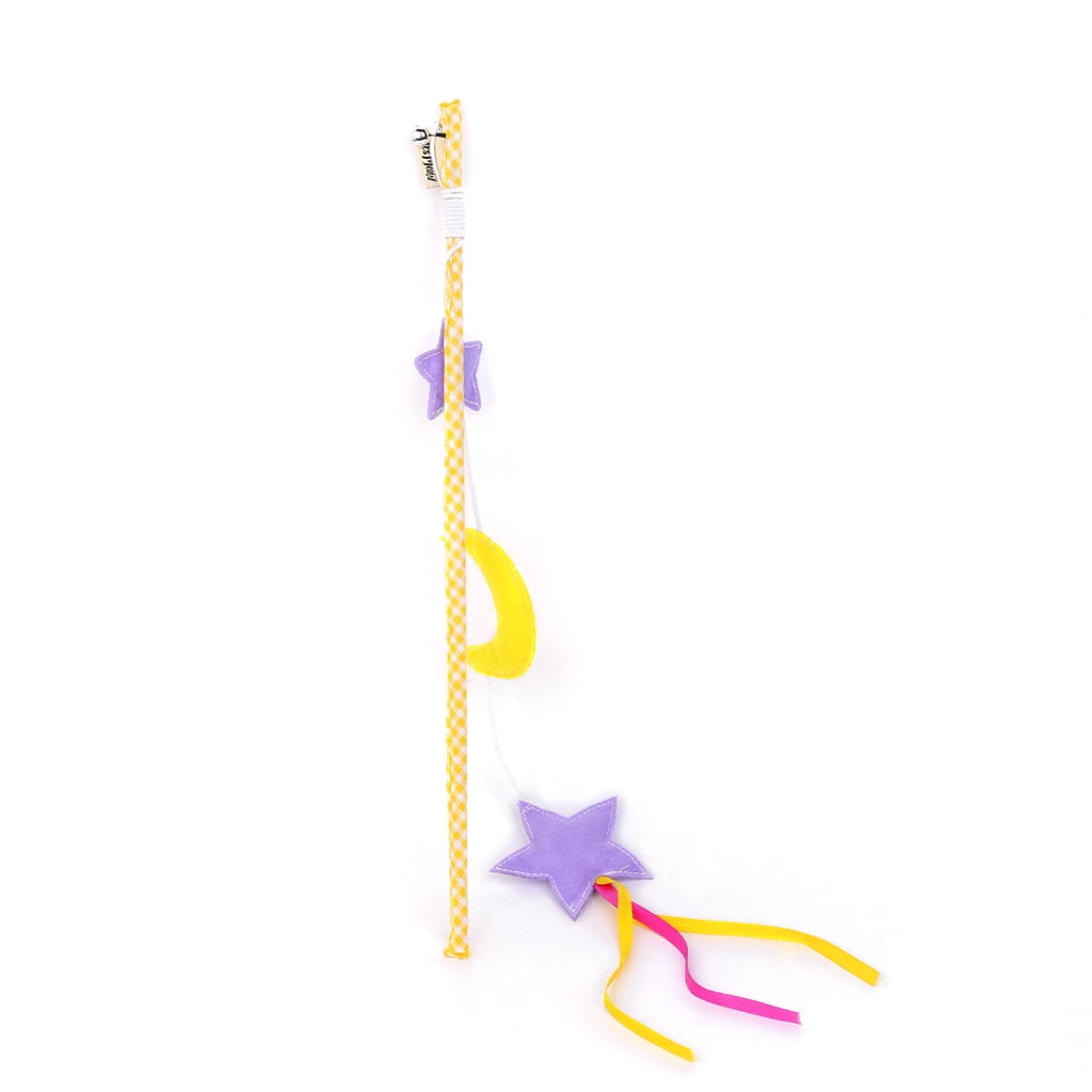 Lovely Cat Tassel Toy Cat Wand Toy Tassels Clouds with Bells for Indoor ...