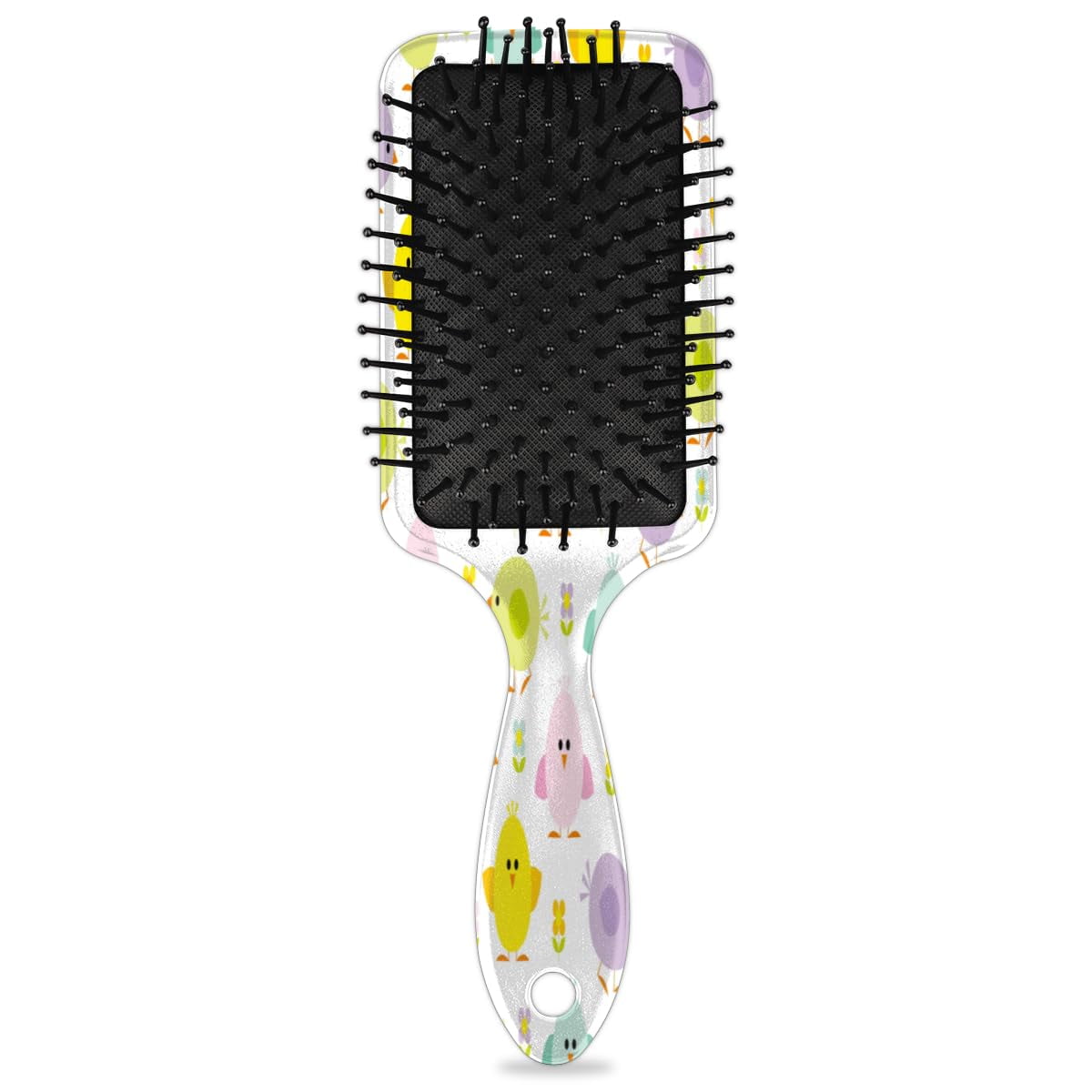 Lovely Chickens Pattern Hair Brush Detangler Brush With Nylon Bristle ...