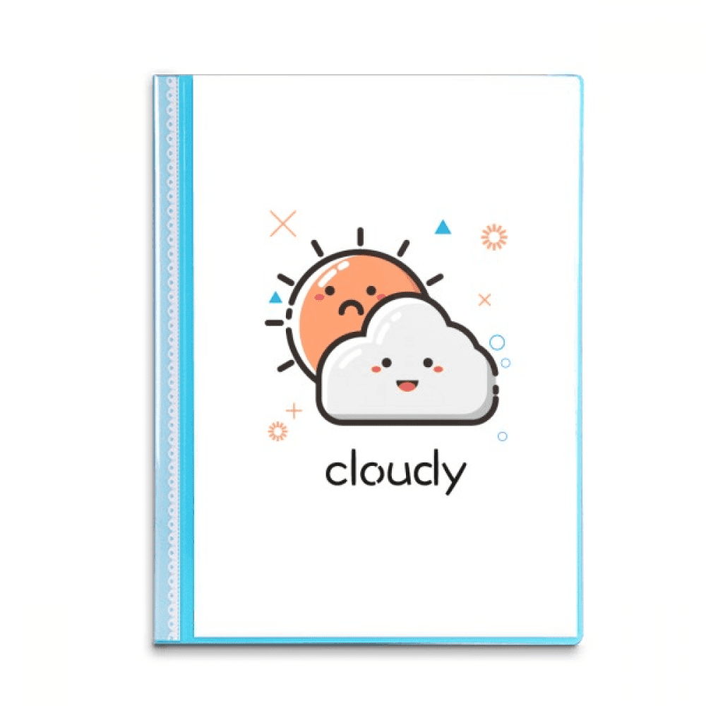 Lovely Cloud Cover Sun Book Sheet Protectors Portfolio Binder Folder ...