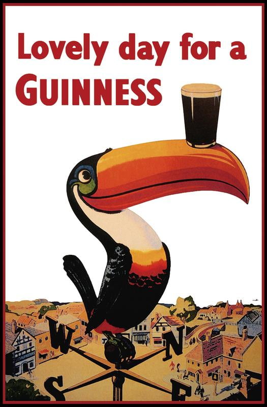 Lovely Day For A Guinness Poster 12x18inch (30x46cm) poster, perfect ...