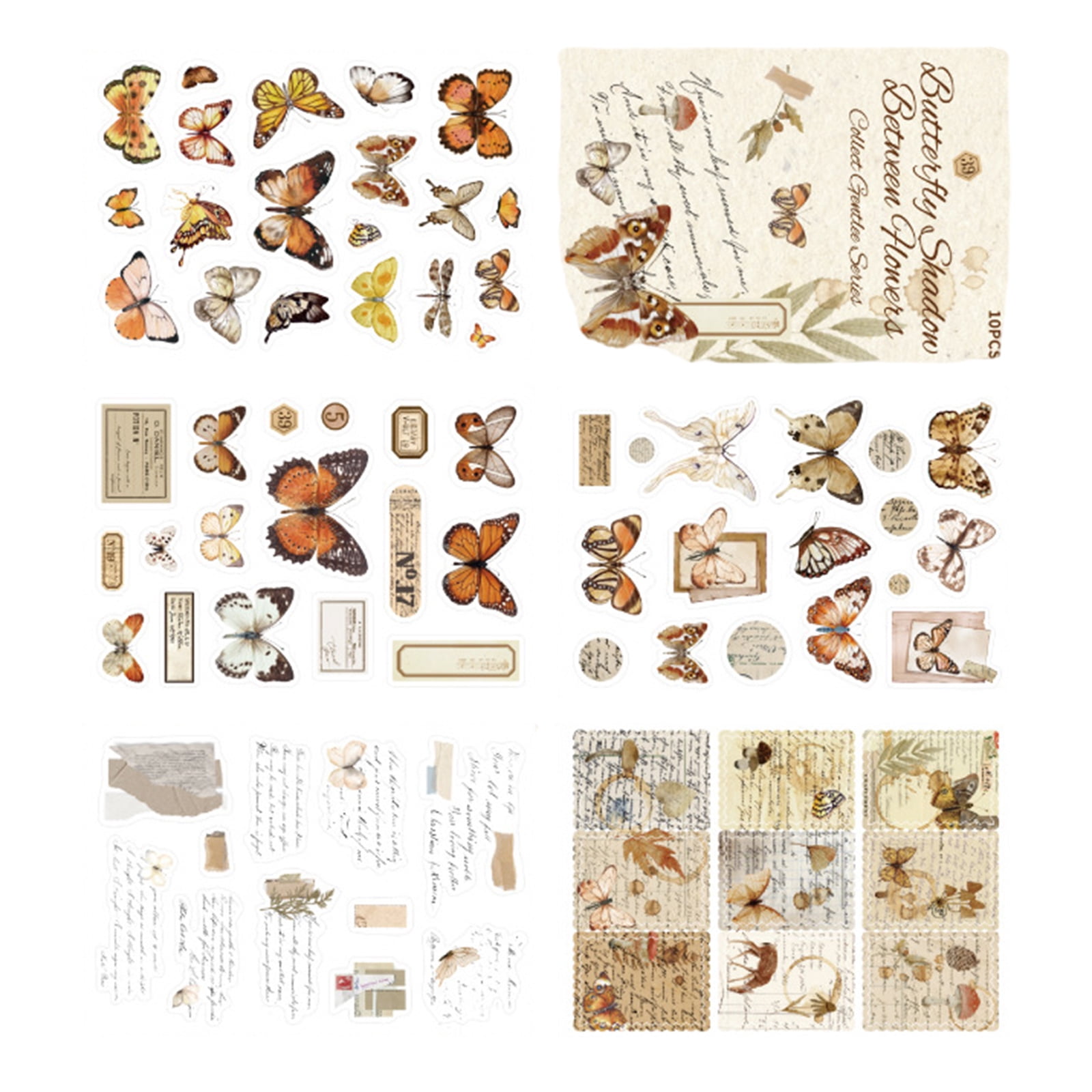 Lovely Decorative Sticker Cartoon Sticker Book Adhesive Sticker Retro ...