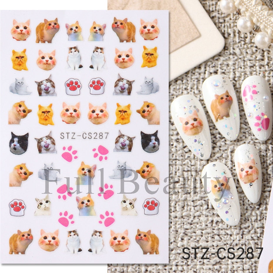 Lovely Dog Cat Animal Bunny 3D Korean Cartoon Scrawl Relief Self ...