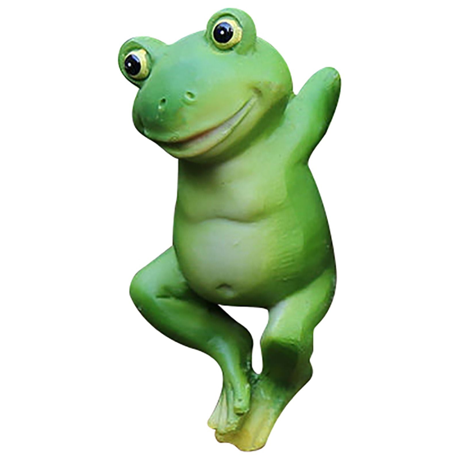 Lovely Frog Shape Statue Decor Adorable Visual Effect Resin Statue ...