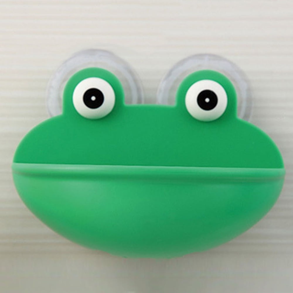 Lovely Frog Wall Suction Sponge Soap Drain Dish Rack Holder Bathroom ...