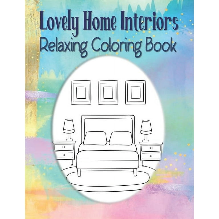 interior house coloring book