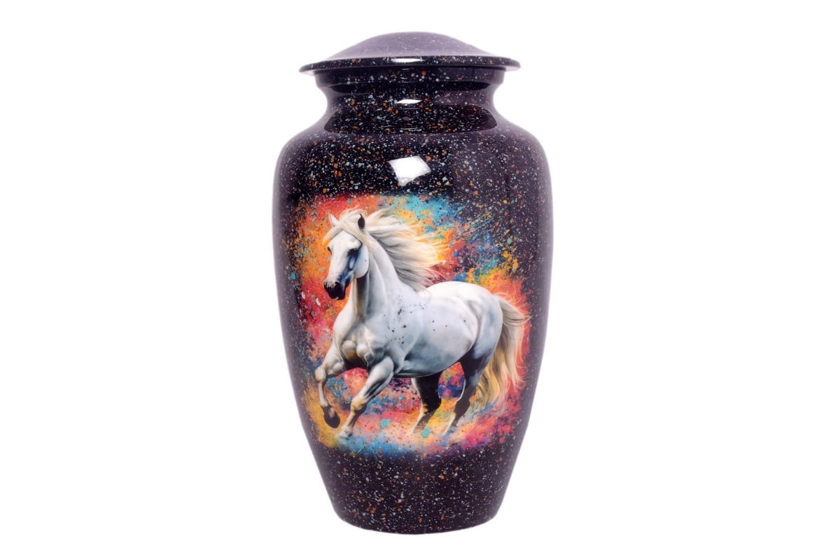 Lovely Horse Cremation Urn for Human Ashes - Adult Funeral Urn Handcrafted - Affordable Urn for ...