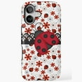 Lovely Ladybug Blossom Garden Spring Insect Shell iPhone 17 to 11 Pro ...
