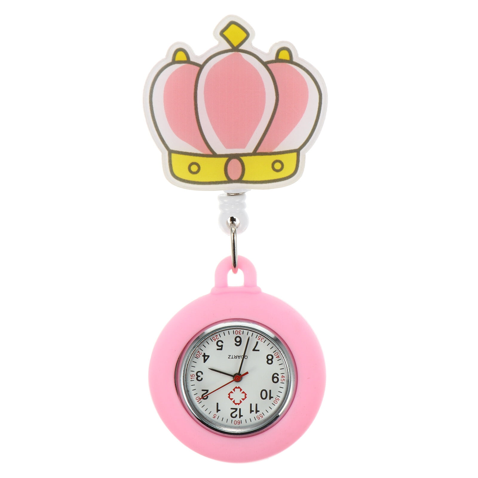 Lovely Nurse Watch Clip-on Hanging Doctor Watch Medical Pocket Watch ...