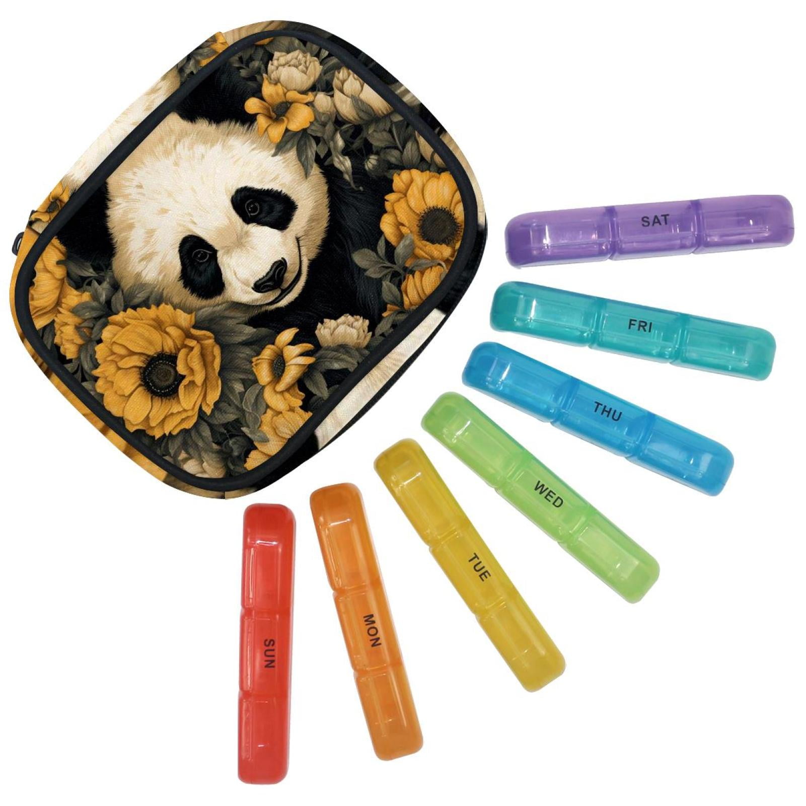 Lovely Panda's Travel Pill Box: Weekly Pill Organizer for Vitamin ...