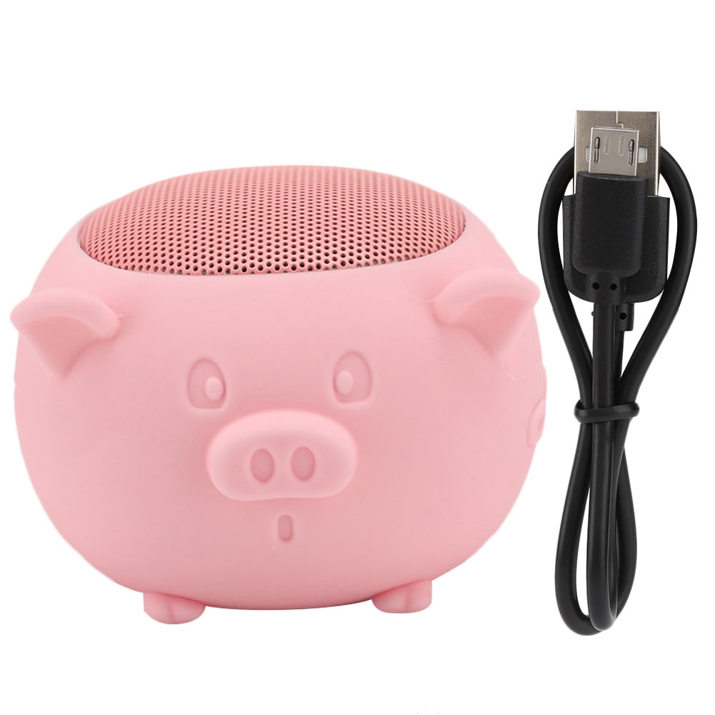 Lovely Pig Mini Wireless Bluetooth 5.0 Speaker Built in Mic for Home ...
