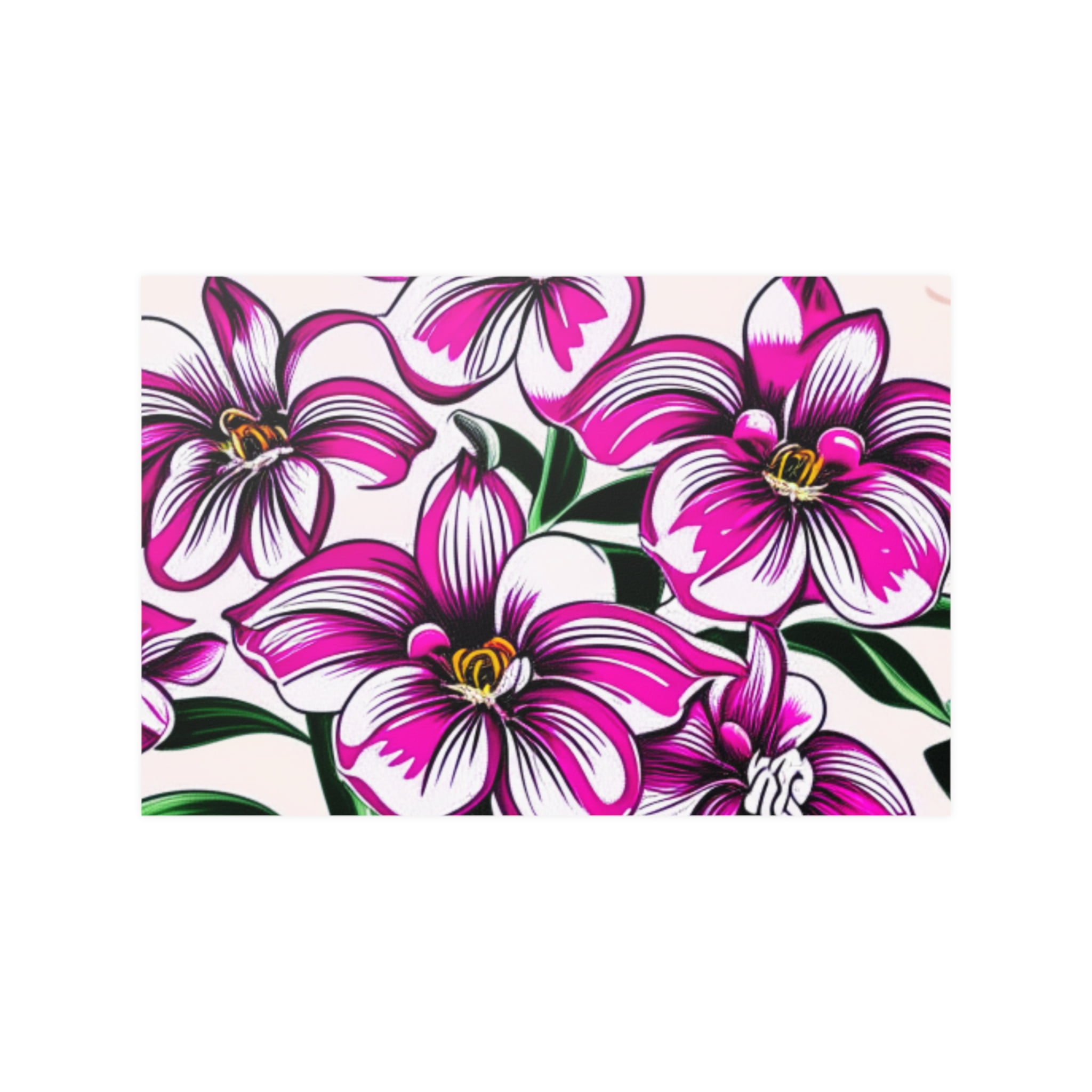 Lovely Pink Orchid Houseplant Abstract Modern Home Decor Art Poster ...