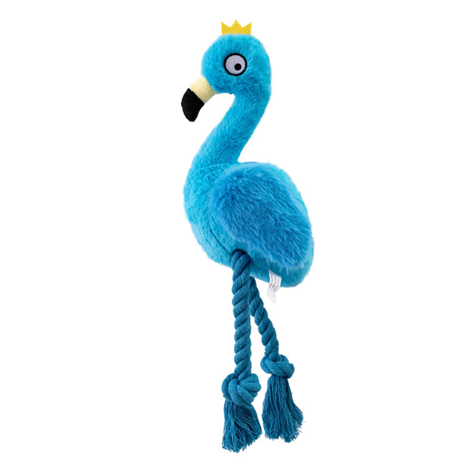 Lovely Plush Flamingos Dog Chewing Toy Cotton Rope Squeaking ...