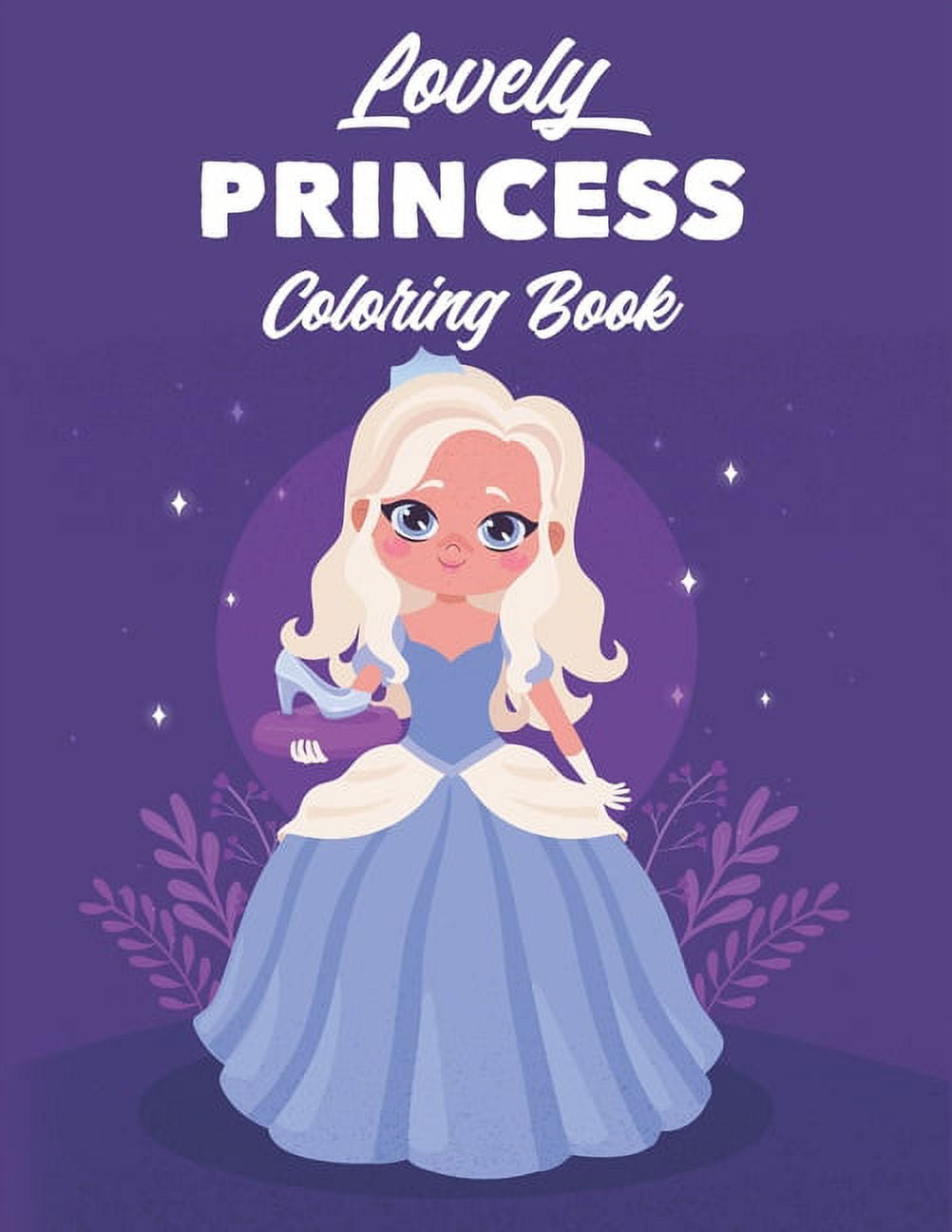 Lovely Princess Coloring Book: Illustrations And Designs Of Princesses ...