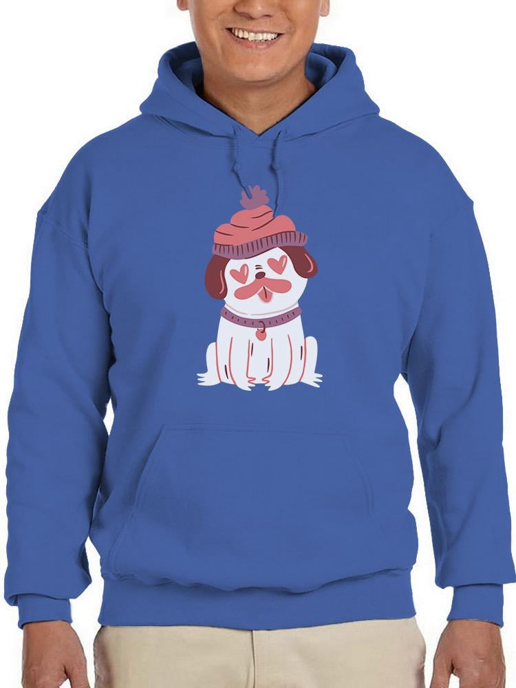 Lovely Pug Hoodie Men -Smartprints Designs, Male Large - Walmart.com