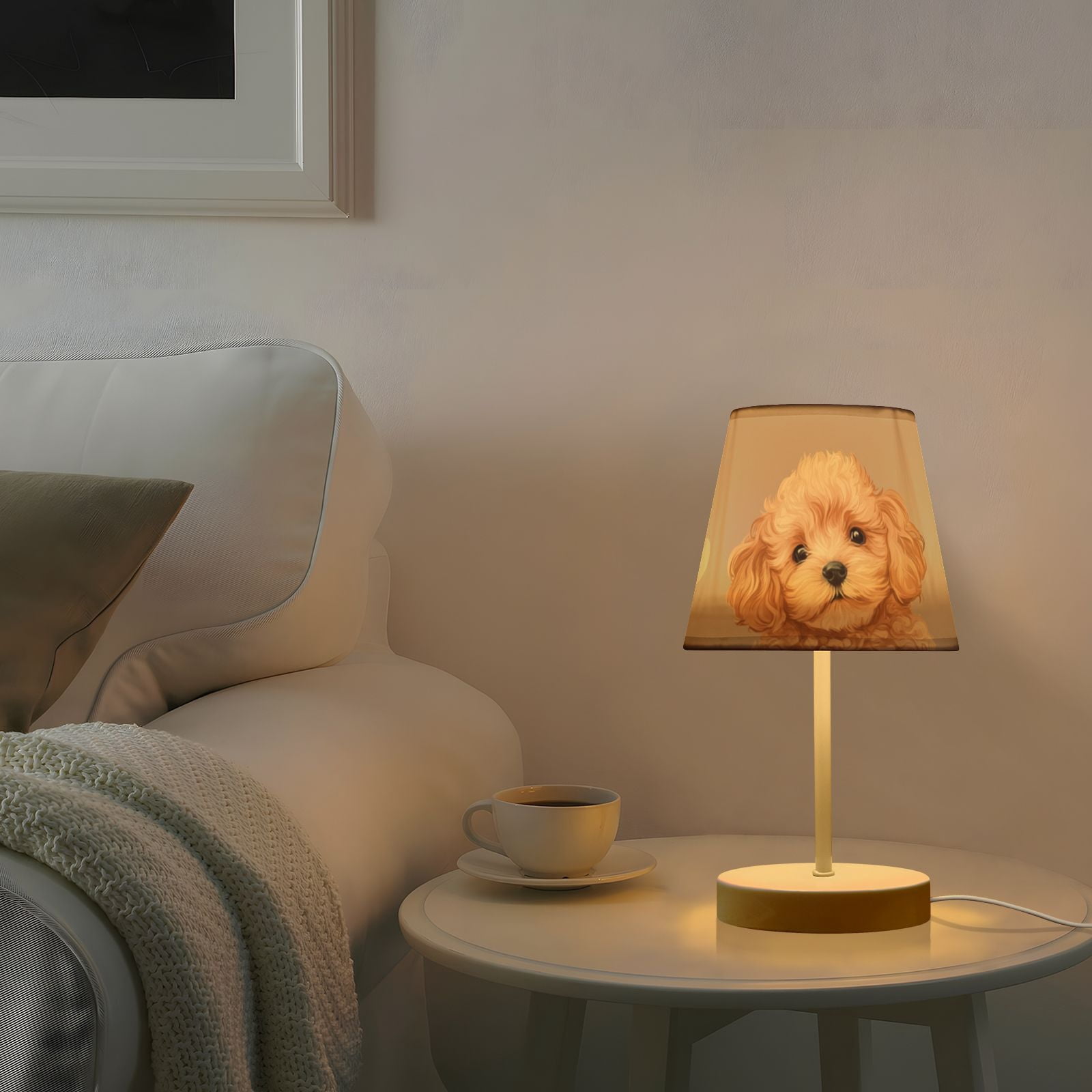 Lovely Puppy Dogs Desk Lamp 3 Color Modes LED Table Lamp Nightstand ...