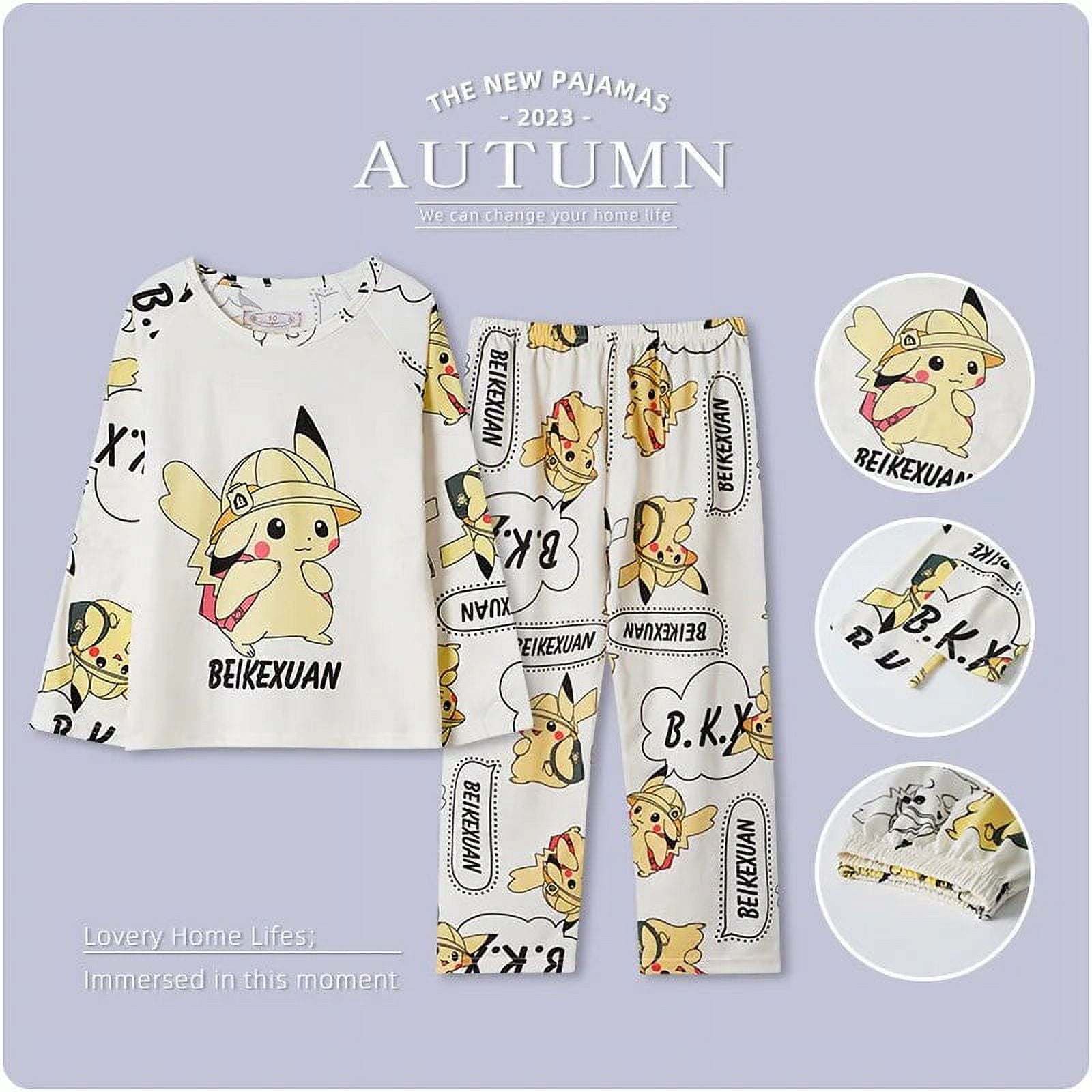 Lovely Sanrio Children Pajamas Set Anime Hello Kitty Cinnamoroll Thin ...