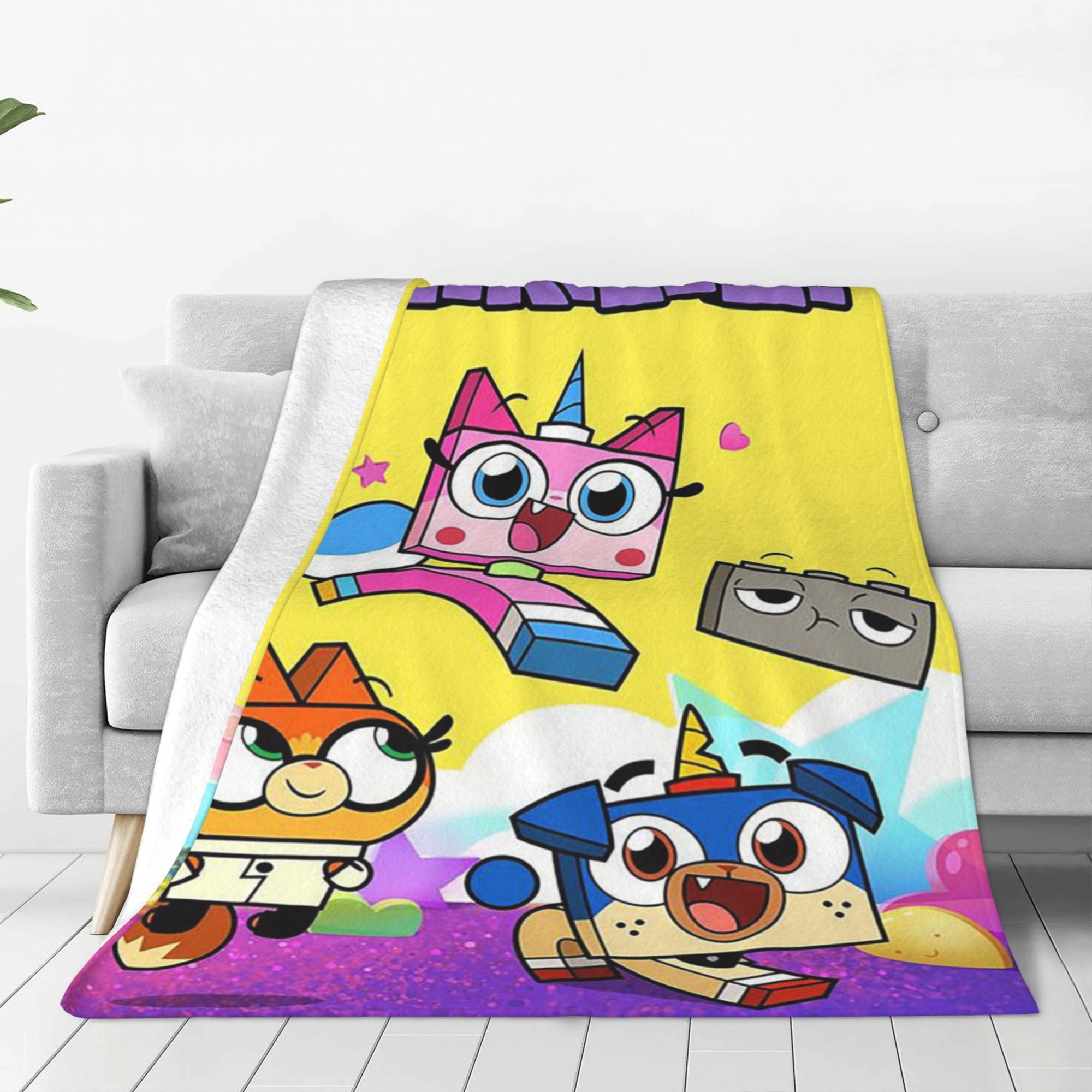 Lovely Unikitty Soft Lightweight Bed Blankets Plush Fuzzy Cozy Blanket ...