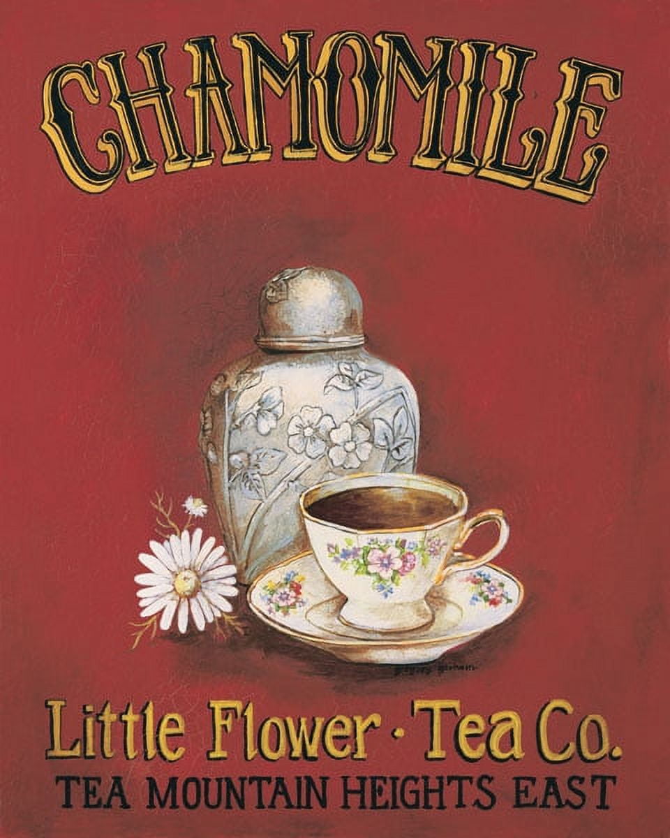 Lovely, Vintage Chamomile Tea and Teacup Ad; One 8X10 Poster Print ...