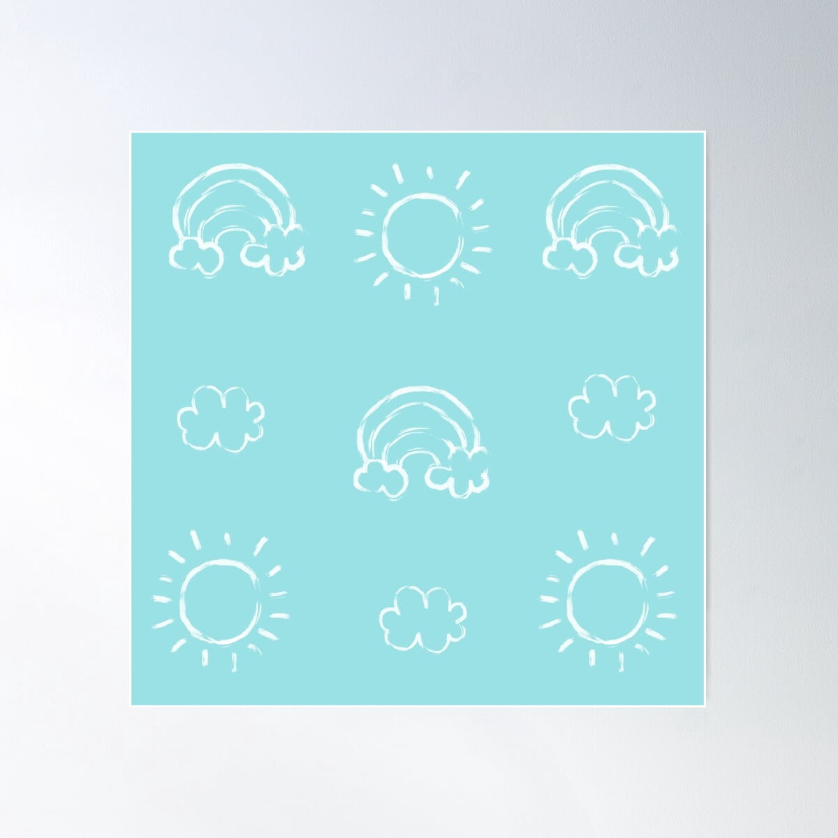 Lovely Weather Poster Wall Art, Modern Wall Decor For Living Room ...