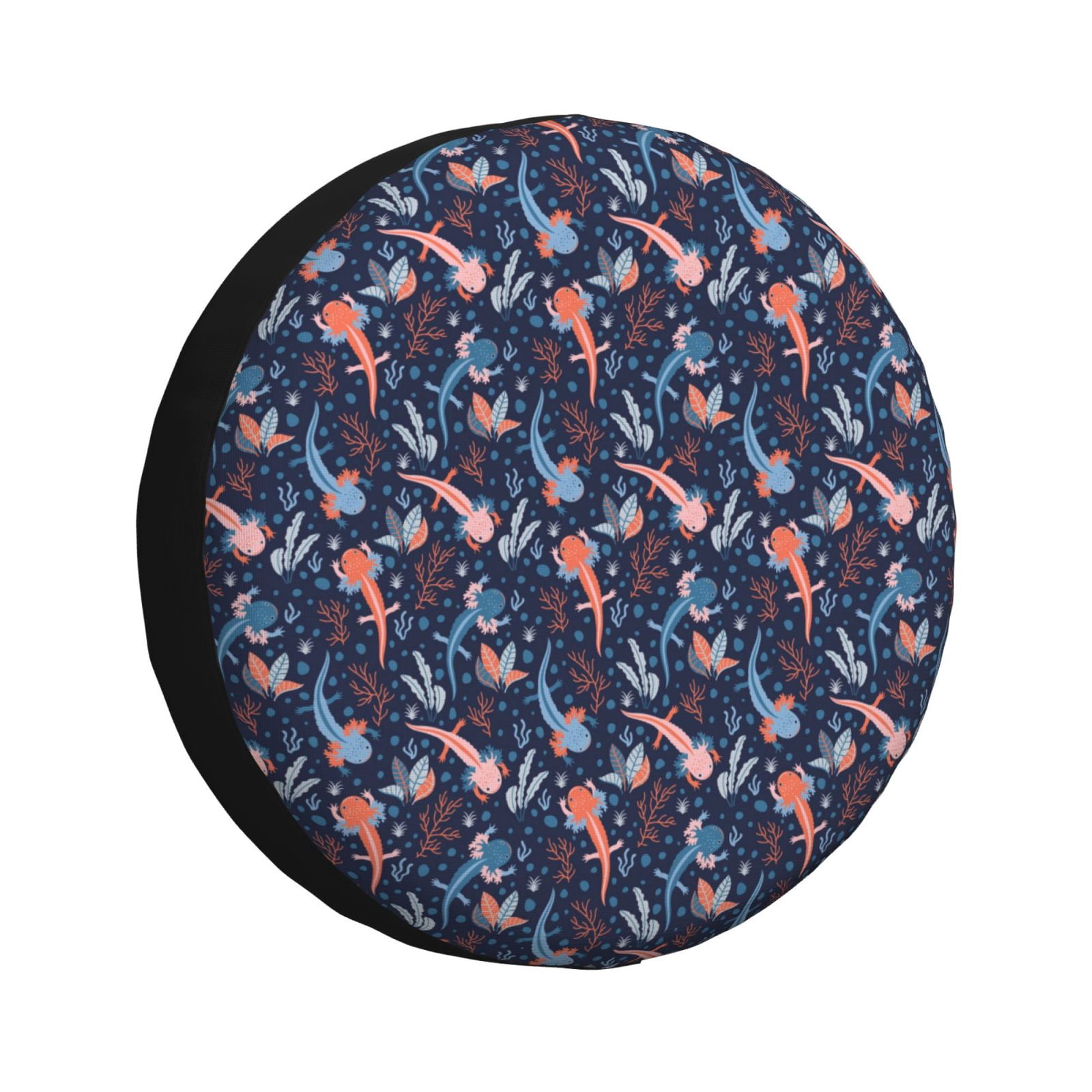 Lovely axolotl blue cute Spare Tire Cover for Trailer Camper RV Truck ...