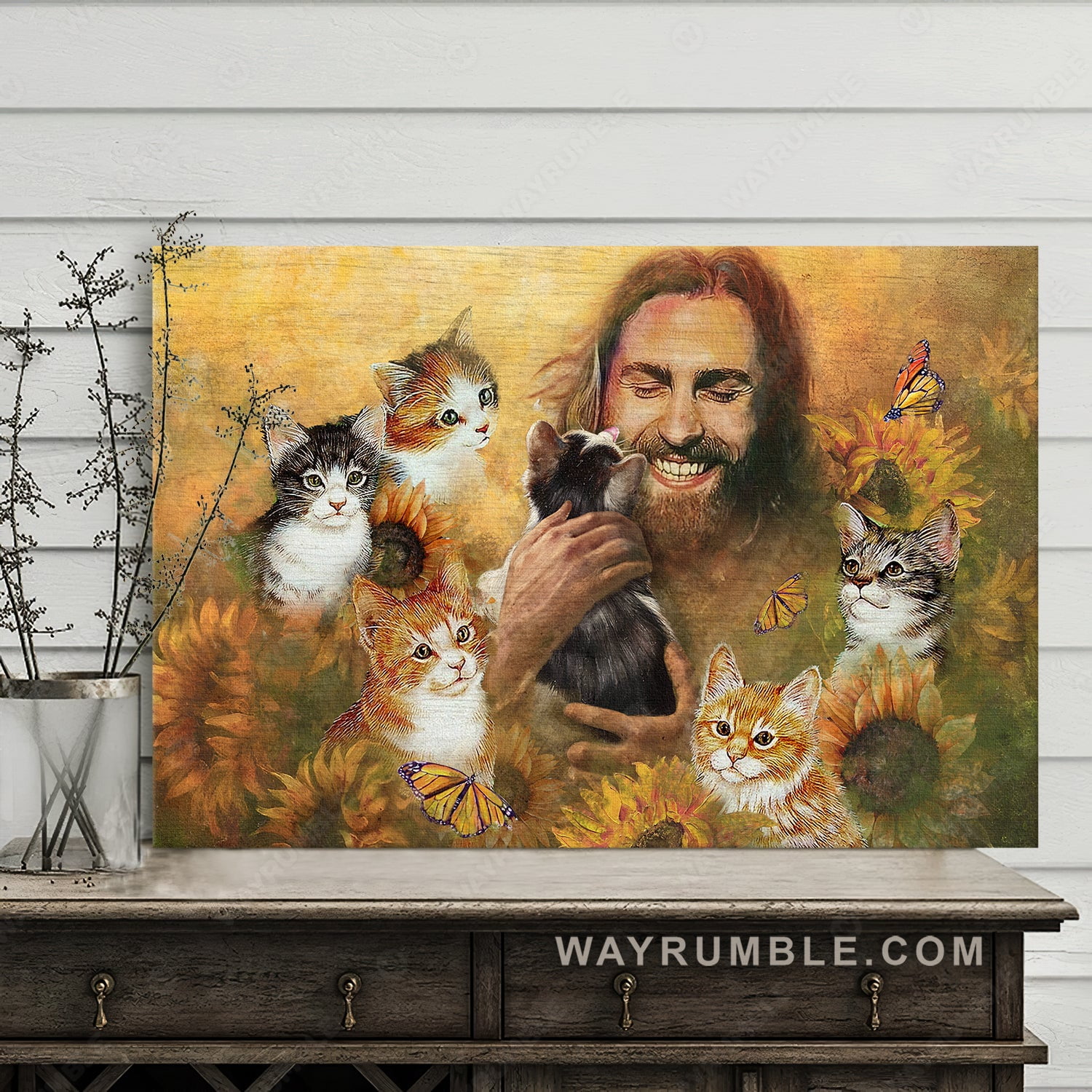 Lovely cats, Sunflower field, Monarch butterfly, Jesus Christ among ...