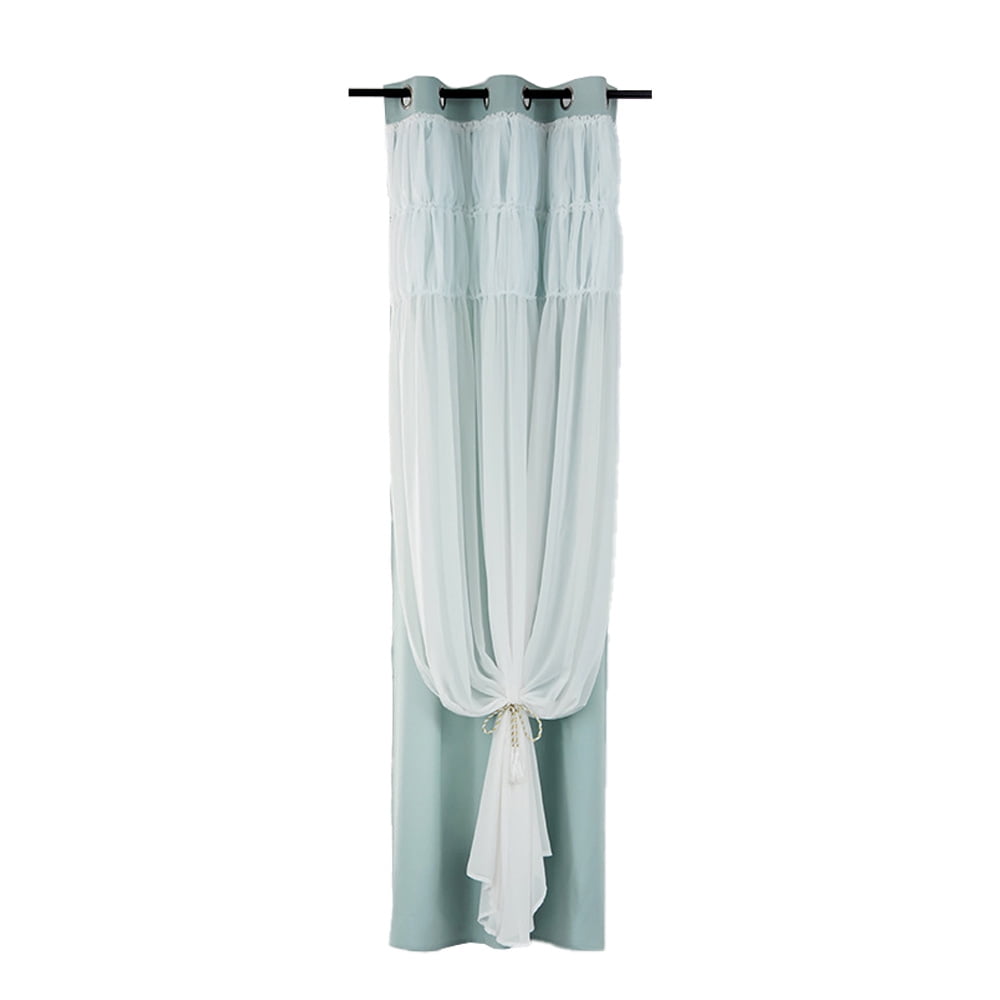 Lovely dream princess room window screen, one double curtain shading ...