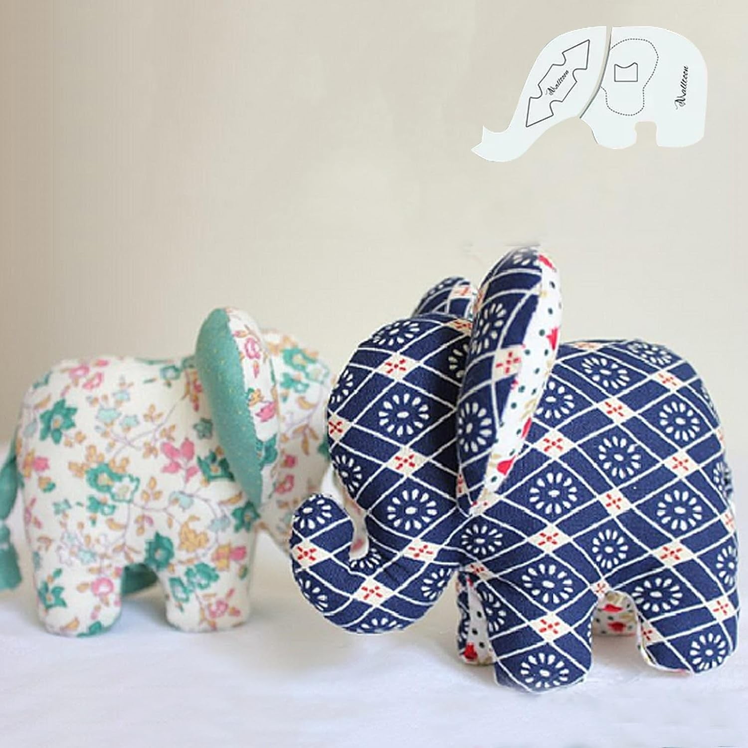 Lovely elephants Decor Template Set - Memory Sewing Pattern Template ...