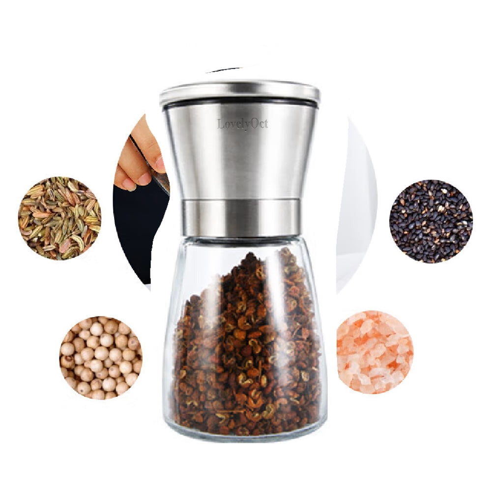 LovelyOct Pepper grinders, Hand-Operated Spice Grinders, Premium Salt ...