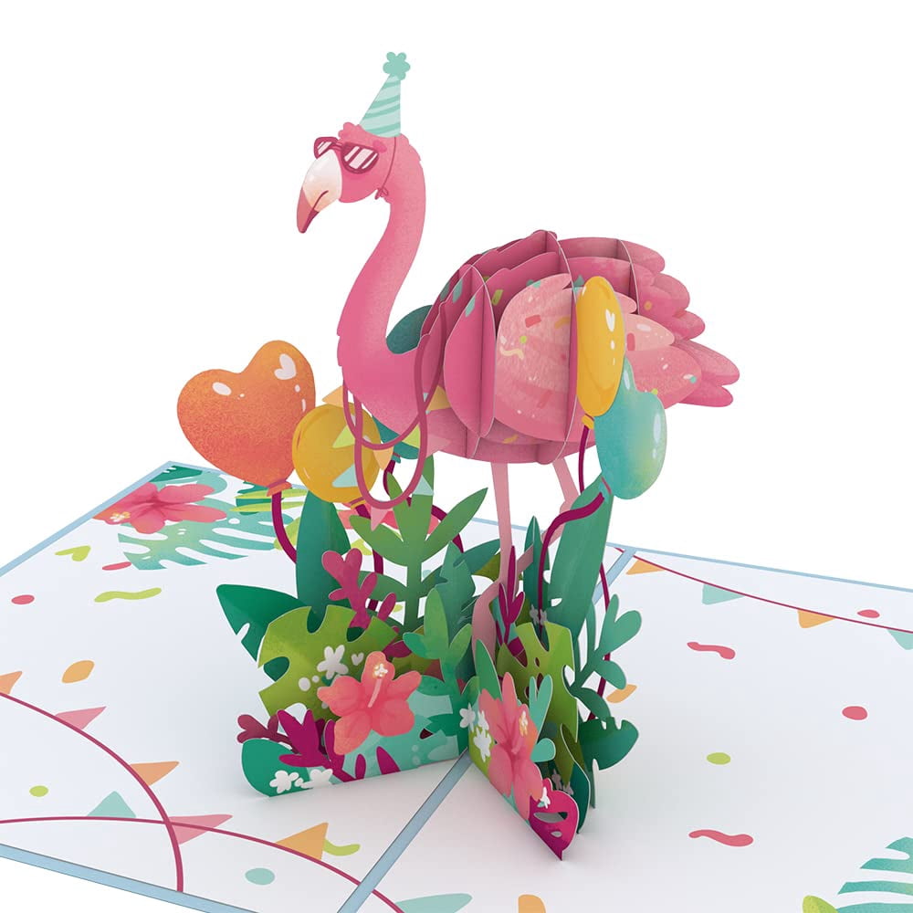 Lovepop Flamingo Birthday Pop-Up Card â€“ Happy Birthday Card for Her ...