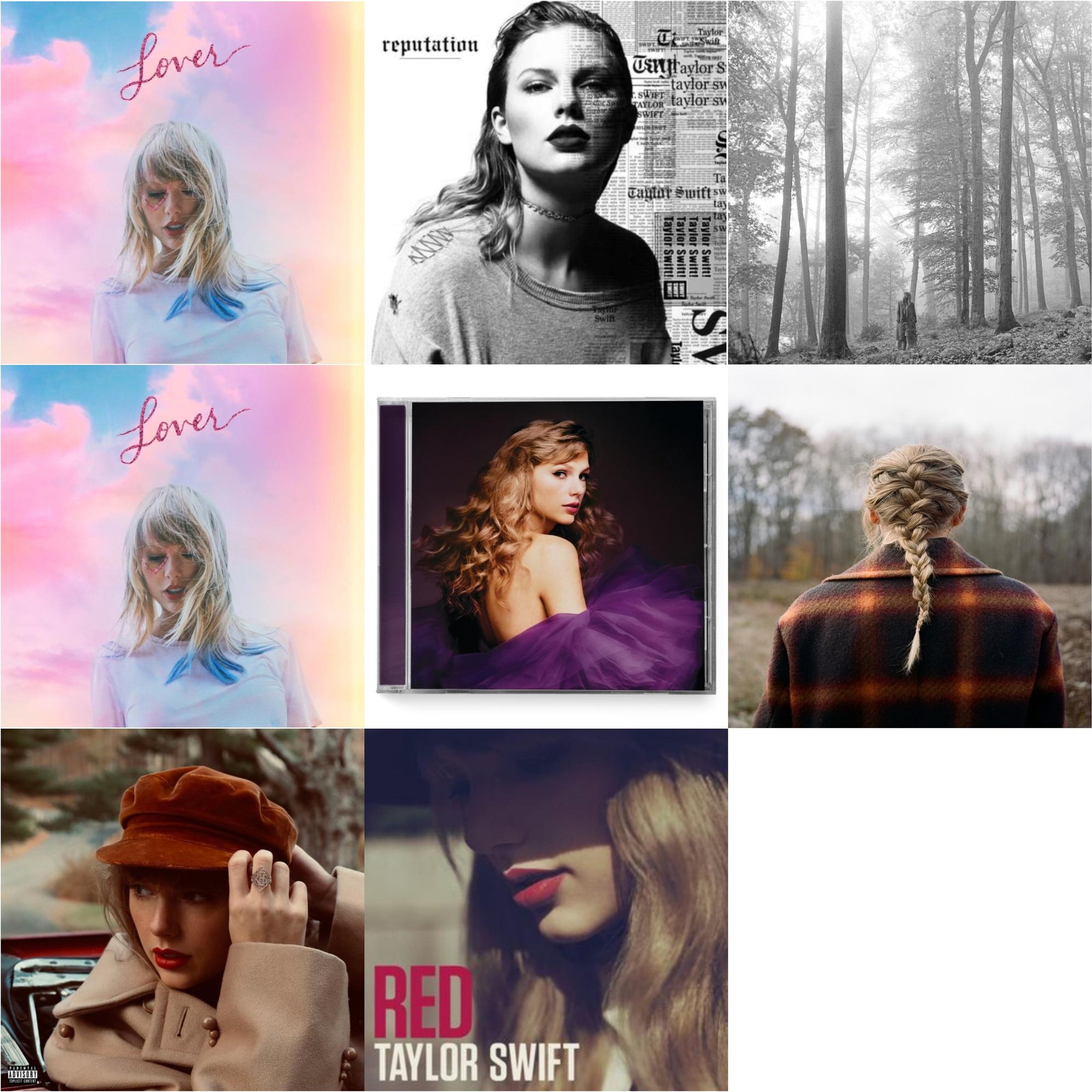 Lover (Deluxe) (Version 1) & Reputation & Folklore (Edited) & Lover ...