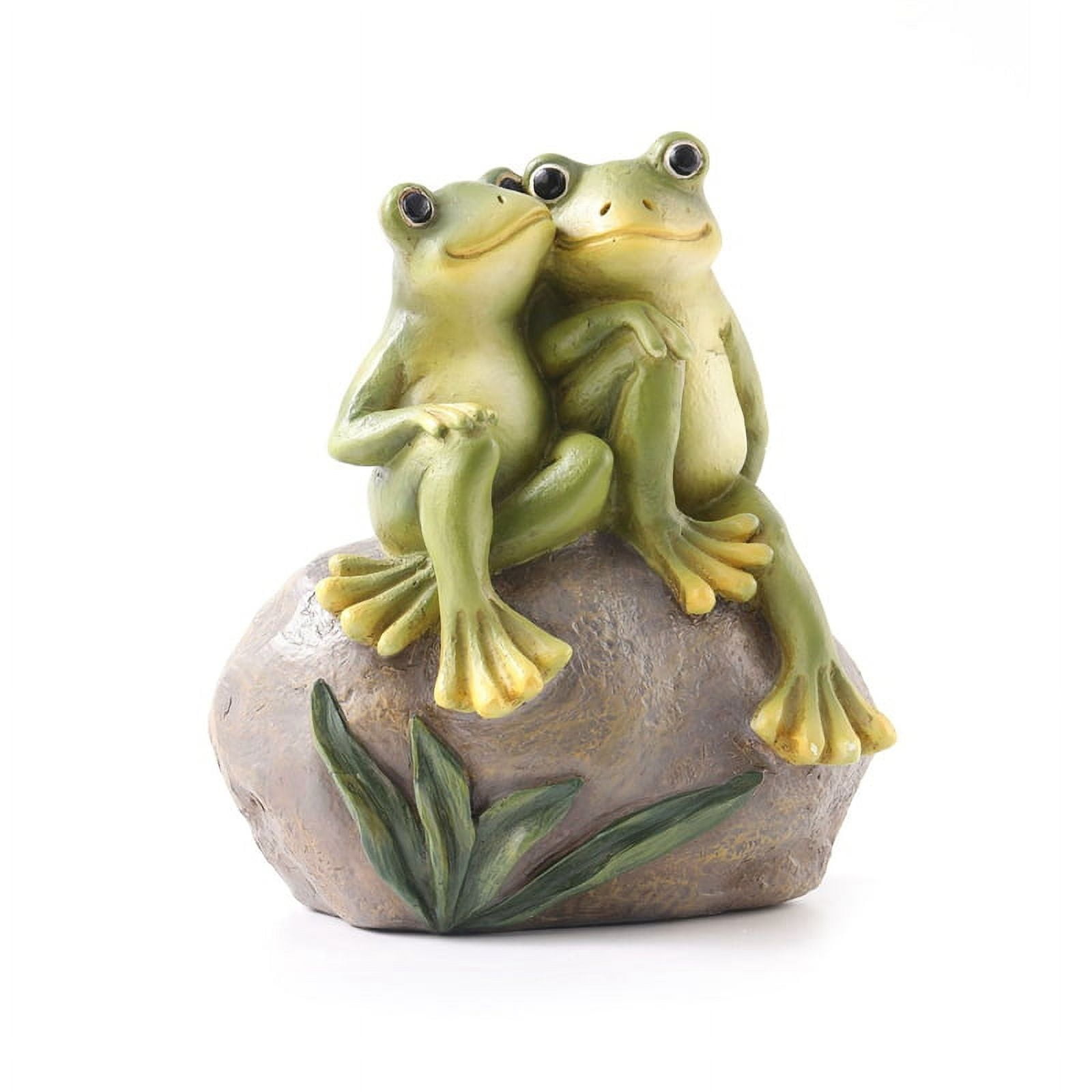 Lover Frog Decor Garden Frogs Couple Statues Romantic Resin Figurine ...