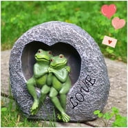 Roman Frog with Flowers on its Belly Outdoor Garden Statue - Walmart.com