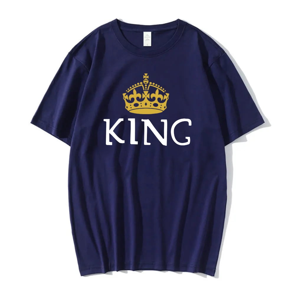 Lover T-shirts King Queen Merch Streetwear Crewneck Short Sleeve Tee ...