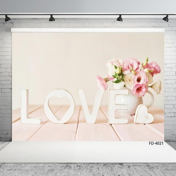 Lover Valentine's Baby Child Portrait Photography Love Flower Wood ...