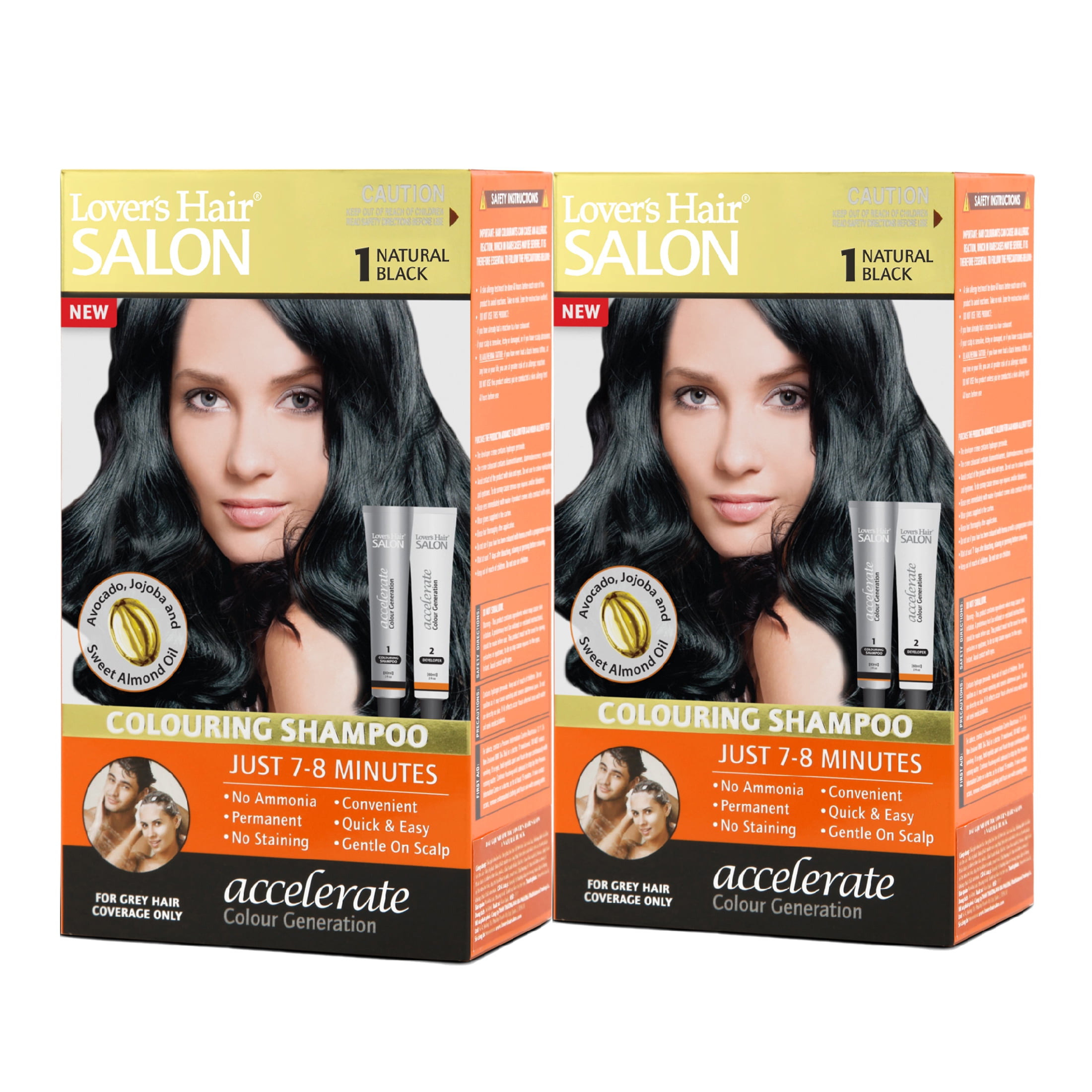 (2 pack) Lover's Hair Salon- Colouring Shampoo - 2x2.0 oz(2x60ml ...