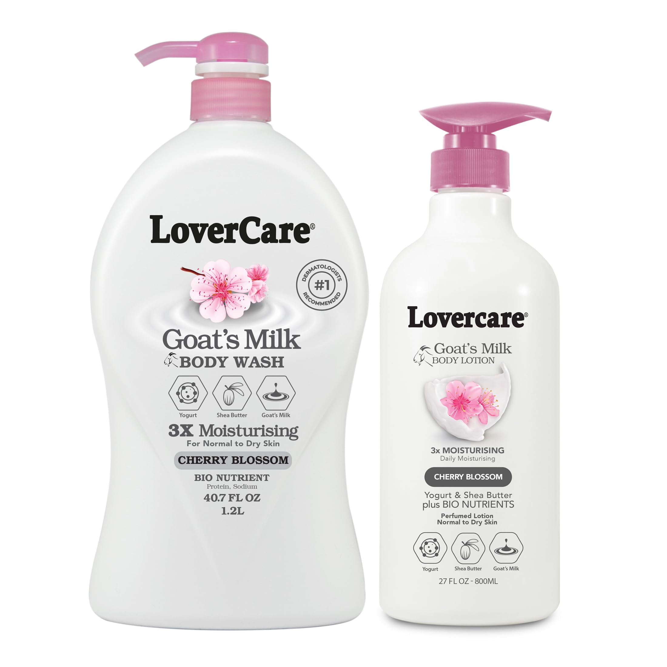 Lovercare Combo Goat Milk MSF2 Moisturizing Body Wash Shower Cream ...