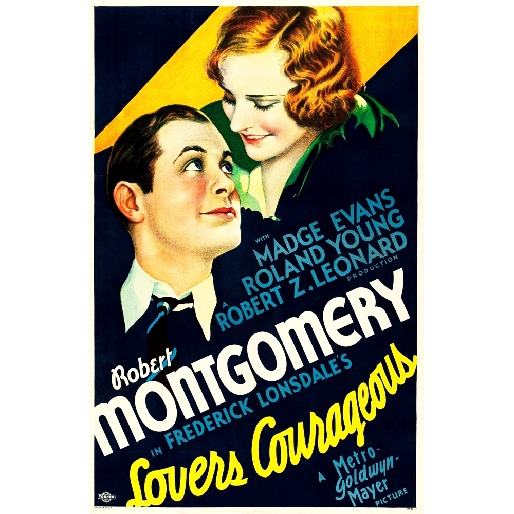 Lovers Courageous Us Poster Art From Left: Robert Montgomery Madge ...