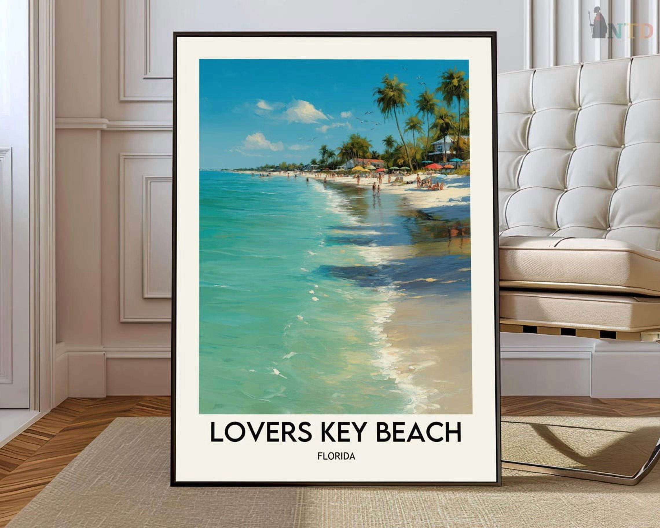 Lovers Key Beach Florida Wall Art Print, Fort Myers Gulf Coast Decor ...