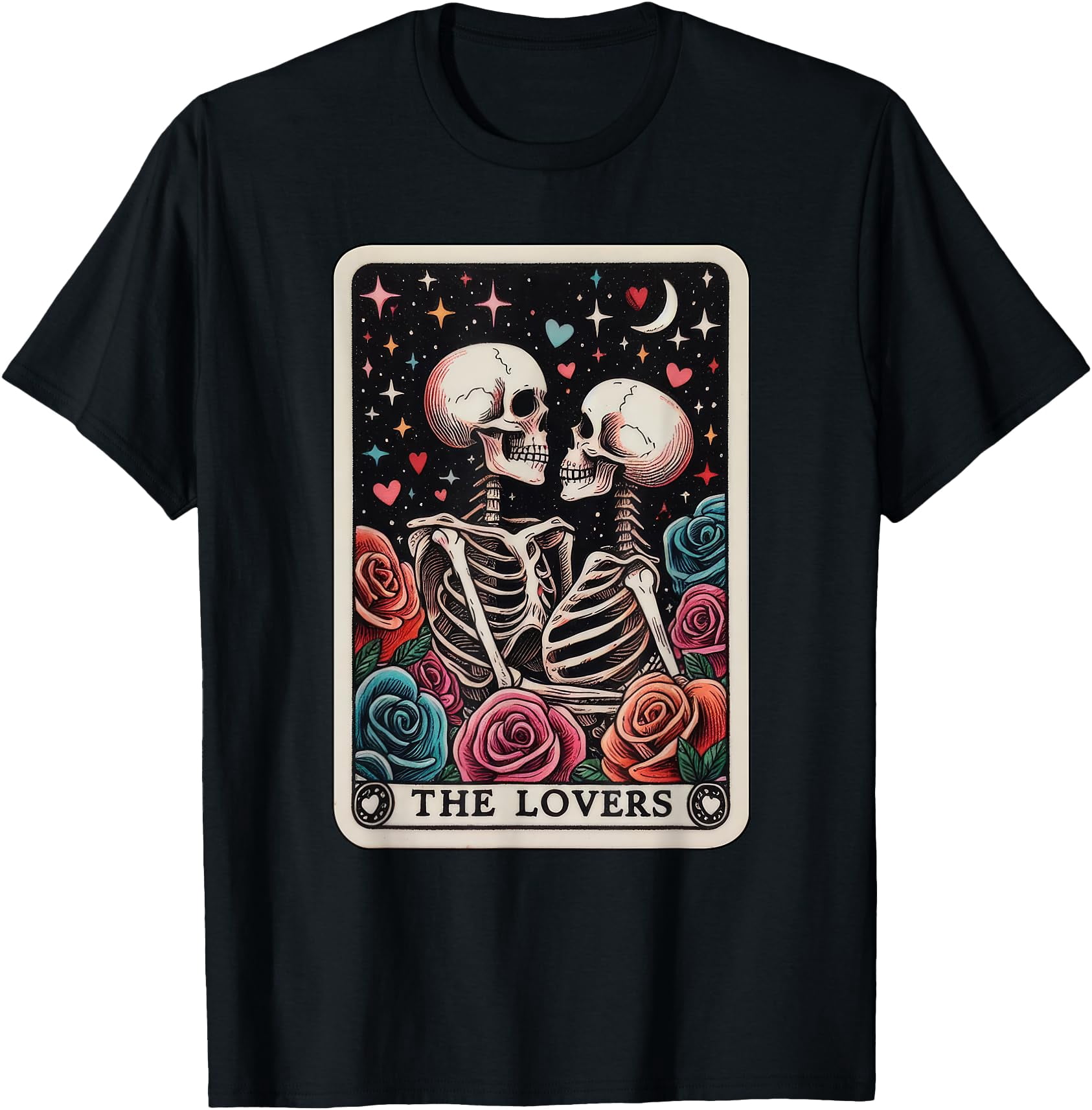 Lovers Tarot Card Skeleton Classic Theme Everyday Message Retro Theme ...