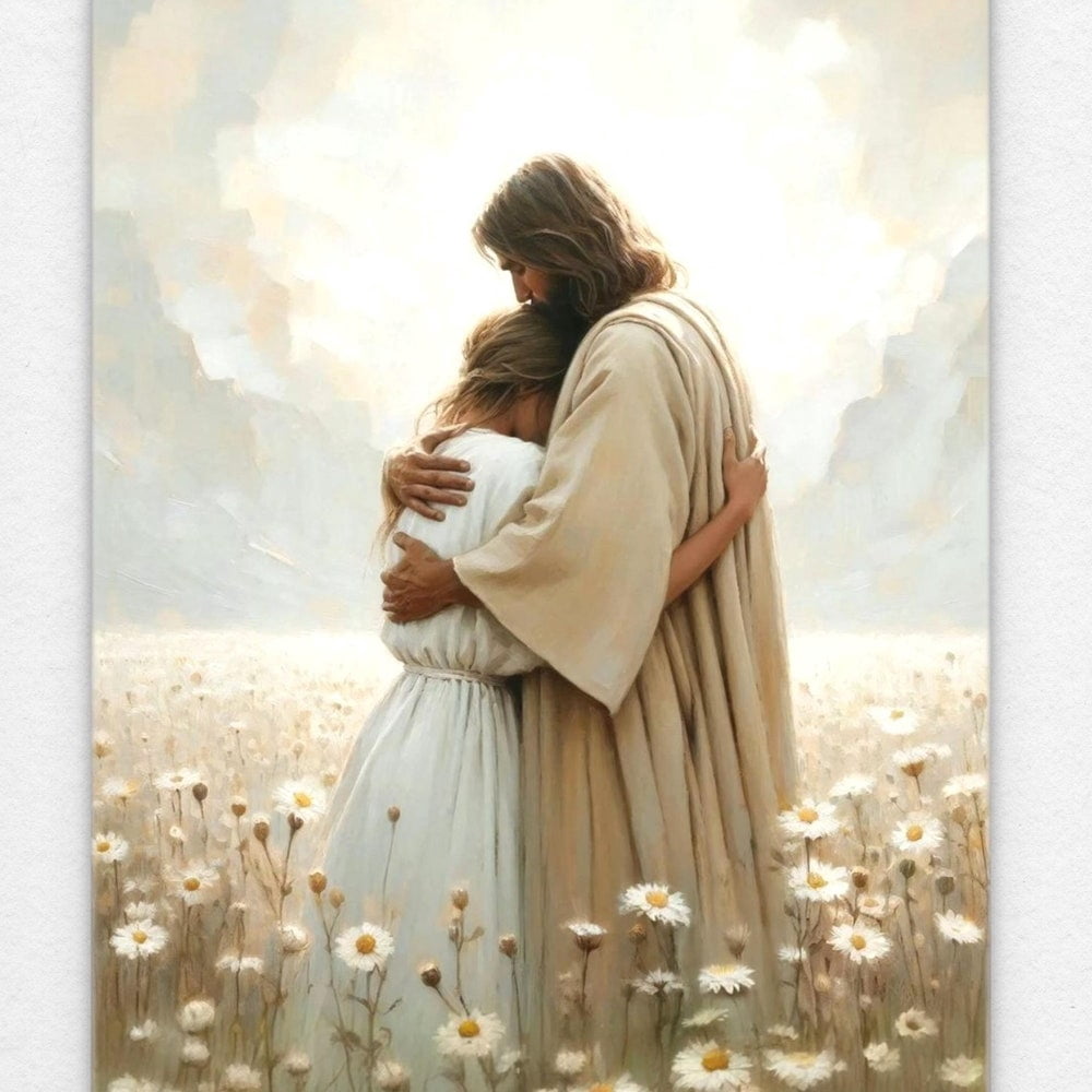 He Loves You, Christian Painting, Jesus Hugging Girl, Picture Of Jesus ...