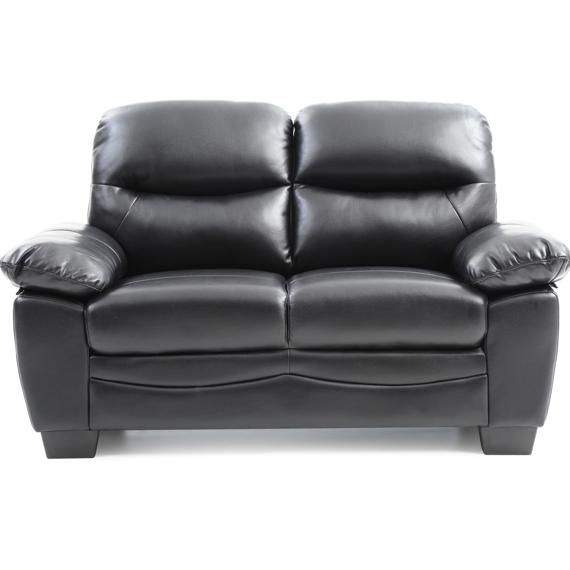 Loveseat | Good for Guest Seating | PU Upholstered with Foam Core ...