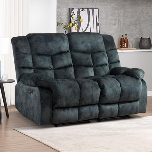 Loveseat Recliner Sofa for Living Room, Extra Wide Modern Overstuffed 2 ...