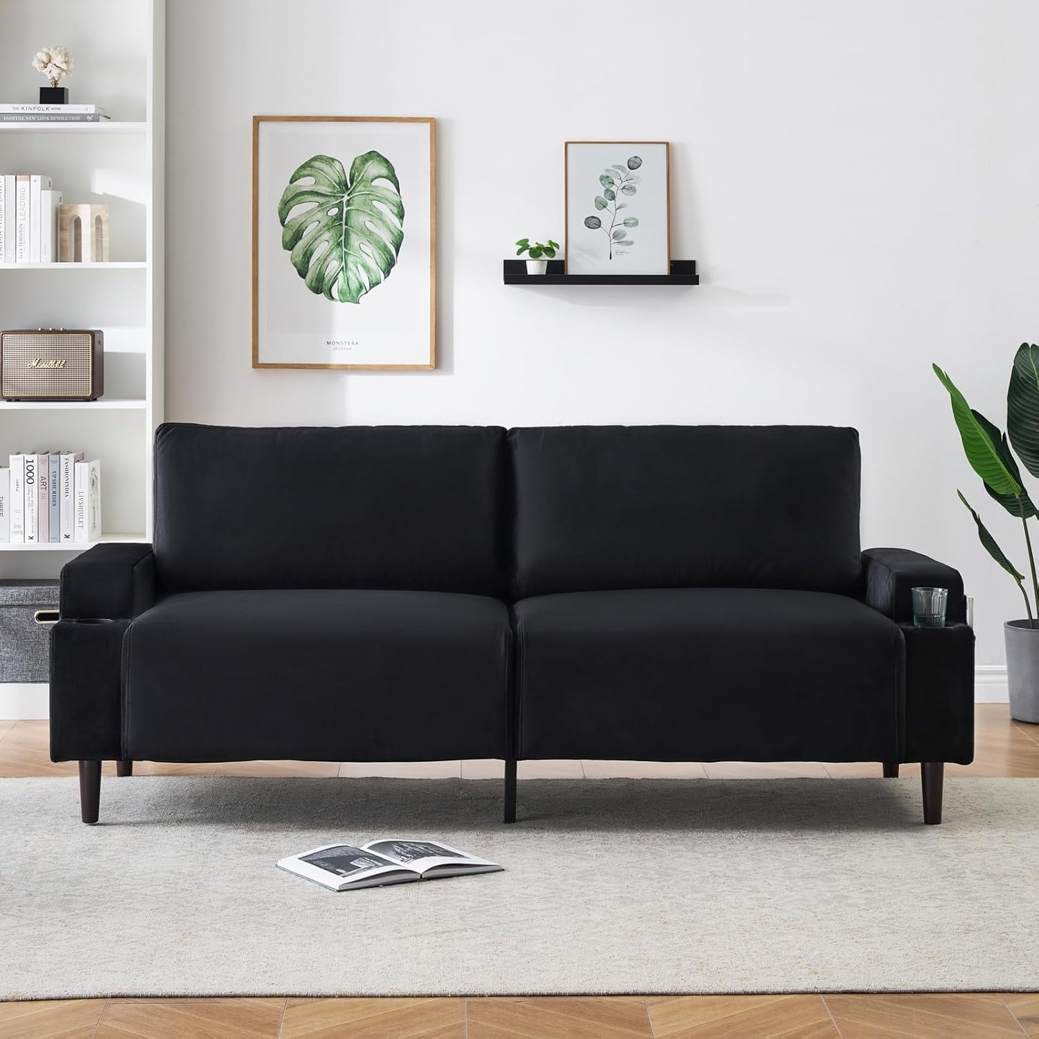 Loveseat Sofa Couch for Living Room, Modern 2-Seater Deep Seating with ...