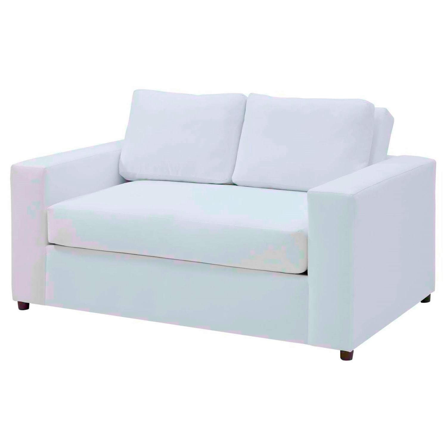 Loveseat Sofa Couch, White, Velvet, Living Kitchen Cafe Bistro ...
